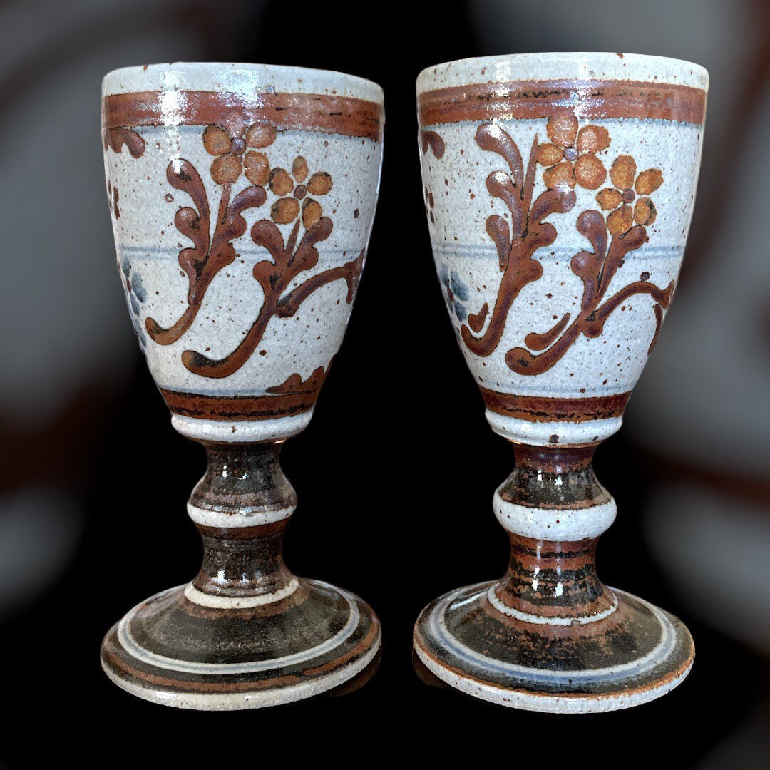 Handmade Ceramic Pottery Wine Goblets - Etsy Ireland