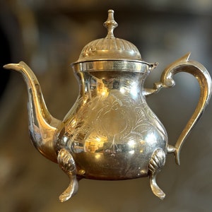 Brass Tilting Teapot - Etsy