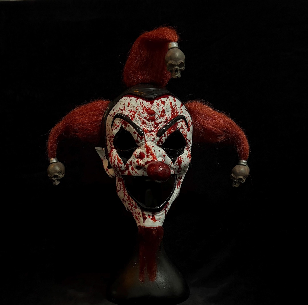Clown Jester Mask Halloween - Etsy