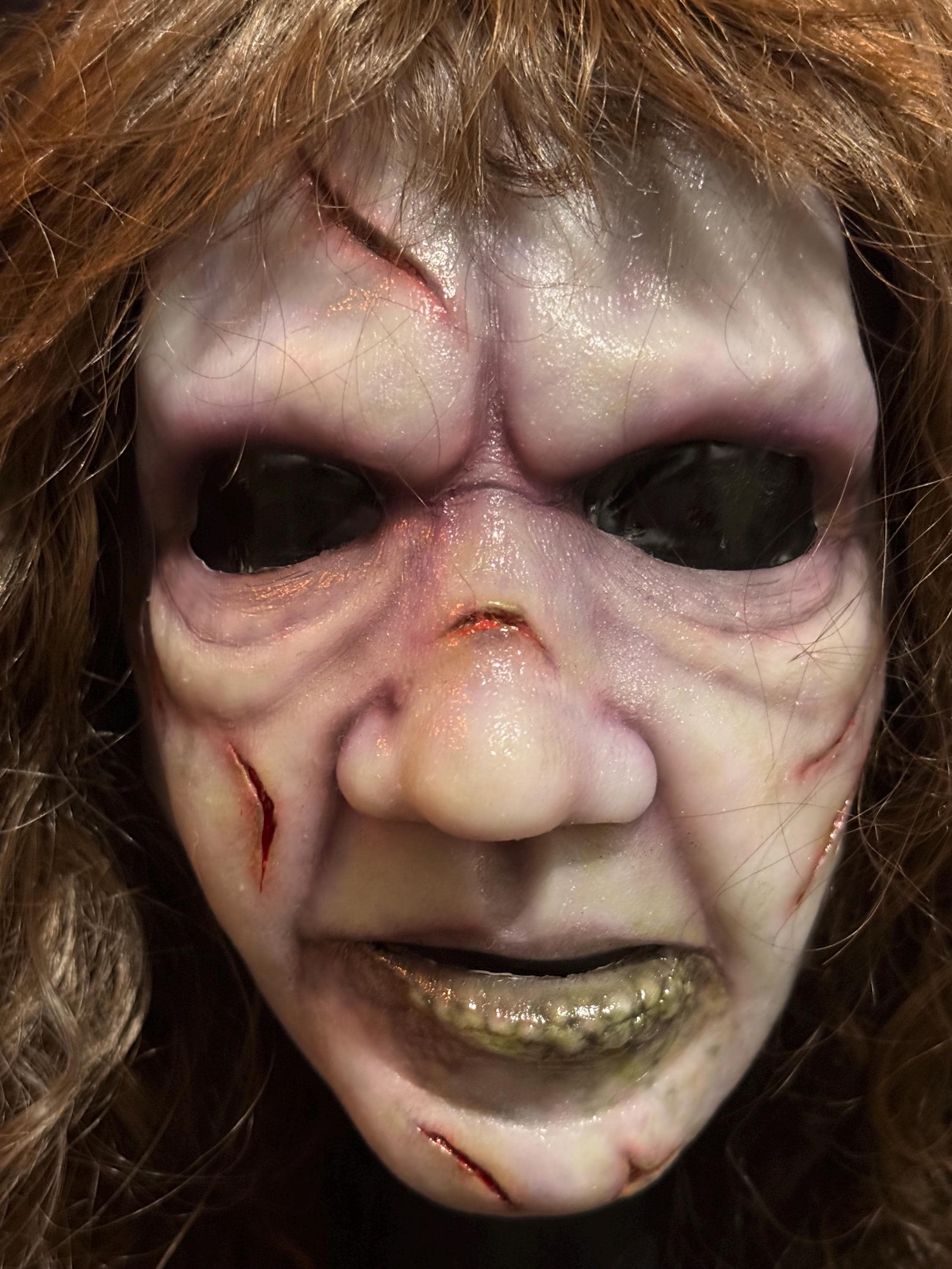 Regan Exorcist Silicone Mask Halloween - Etsy