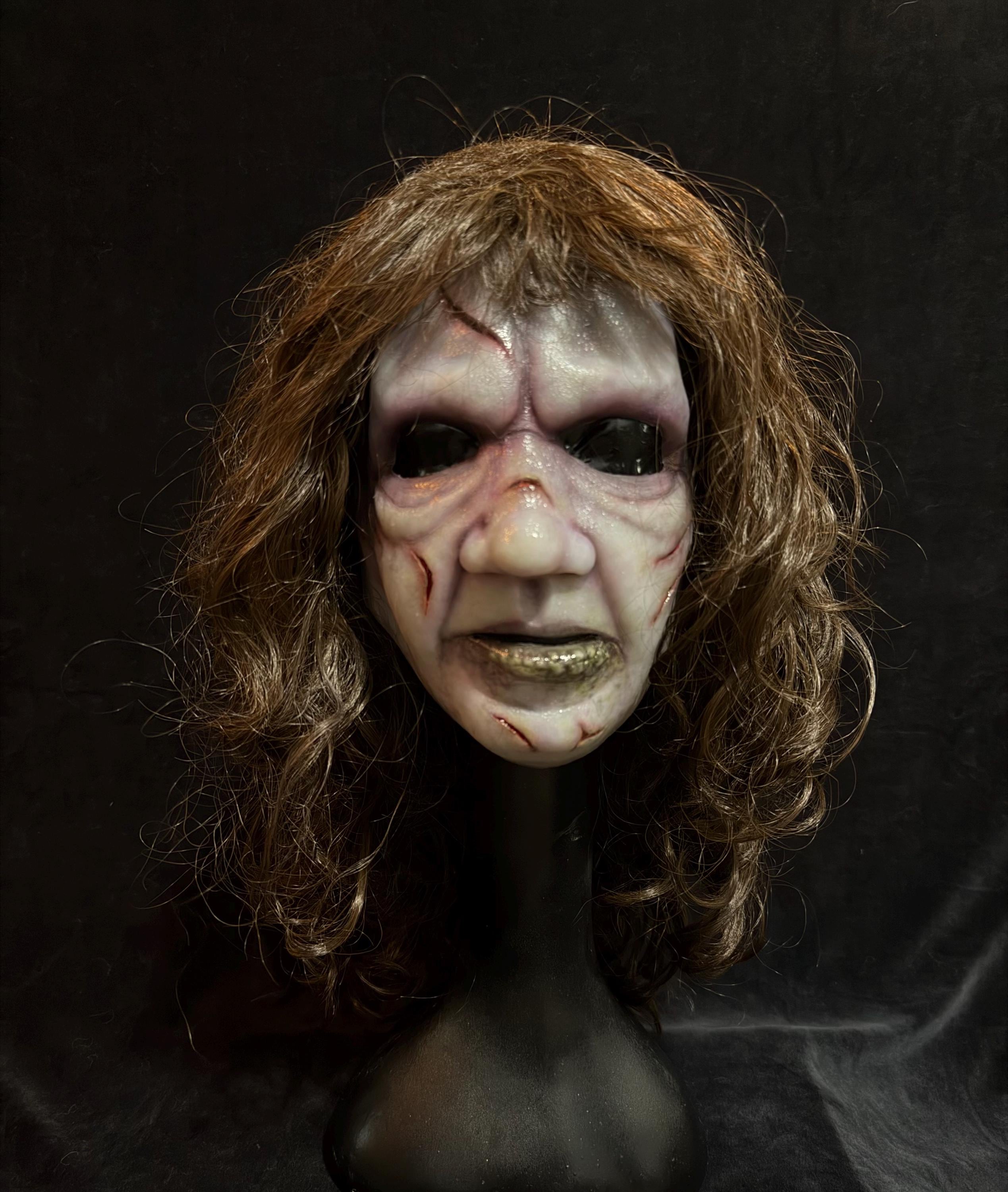 Regan Exorcist Silicone Mask Halloween - Etsy