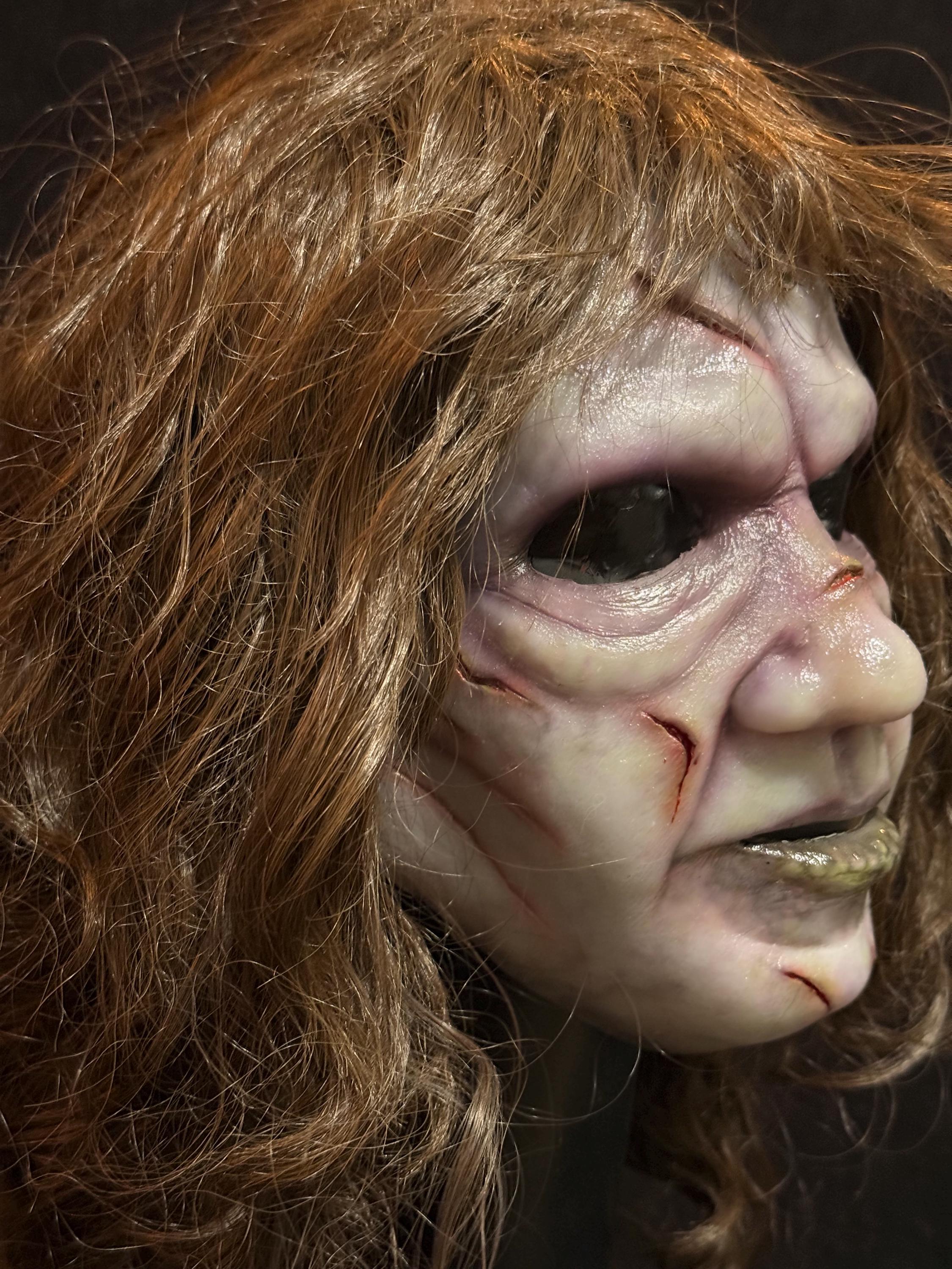 Regan Exorcist Silicone Mask Halloween - Etsy