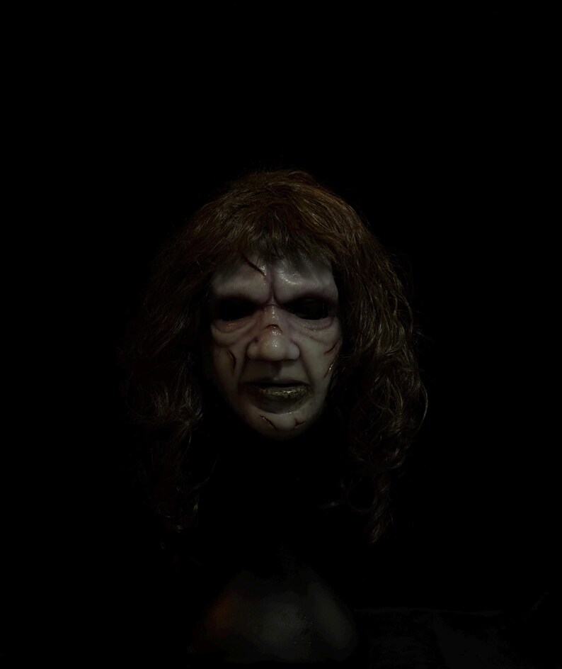 Regan Exorcist Silicone Mask Halloween - Etsy