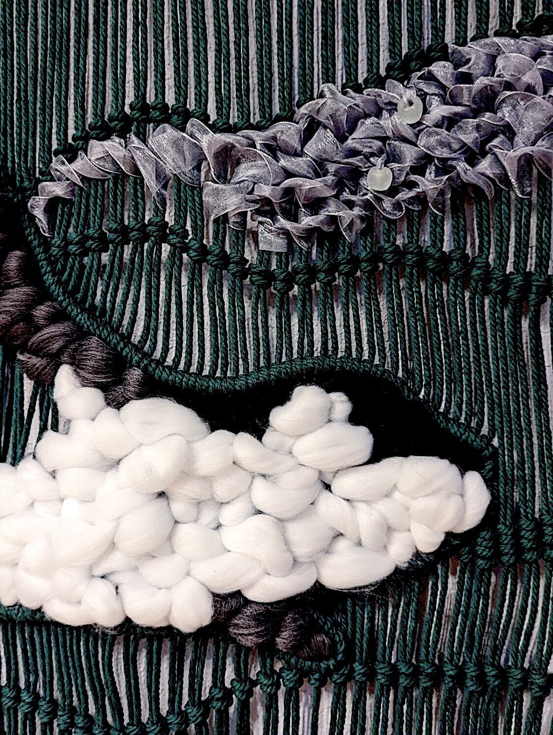 Large Macrame Wall Hanging, Fiber Art, Stingray, Skate, Marine, Ocean ...