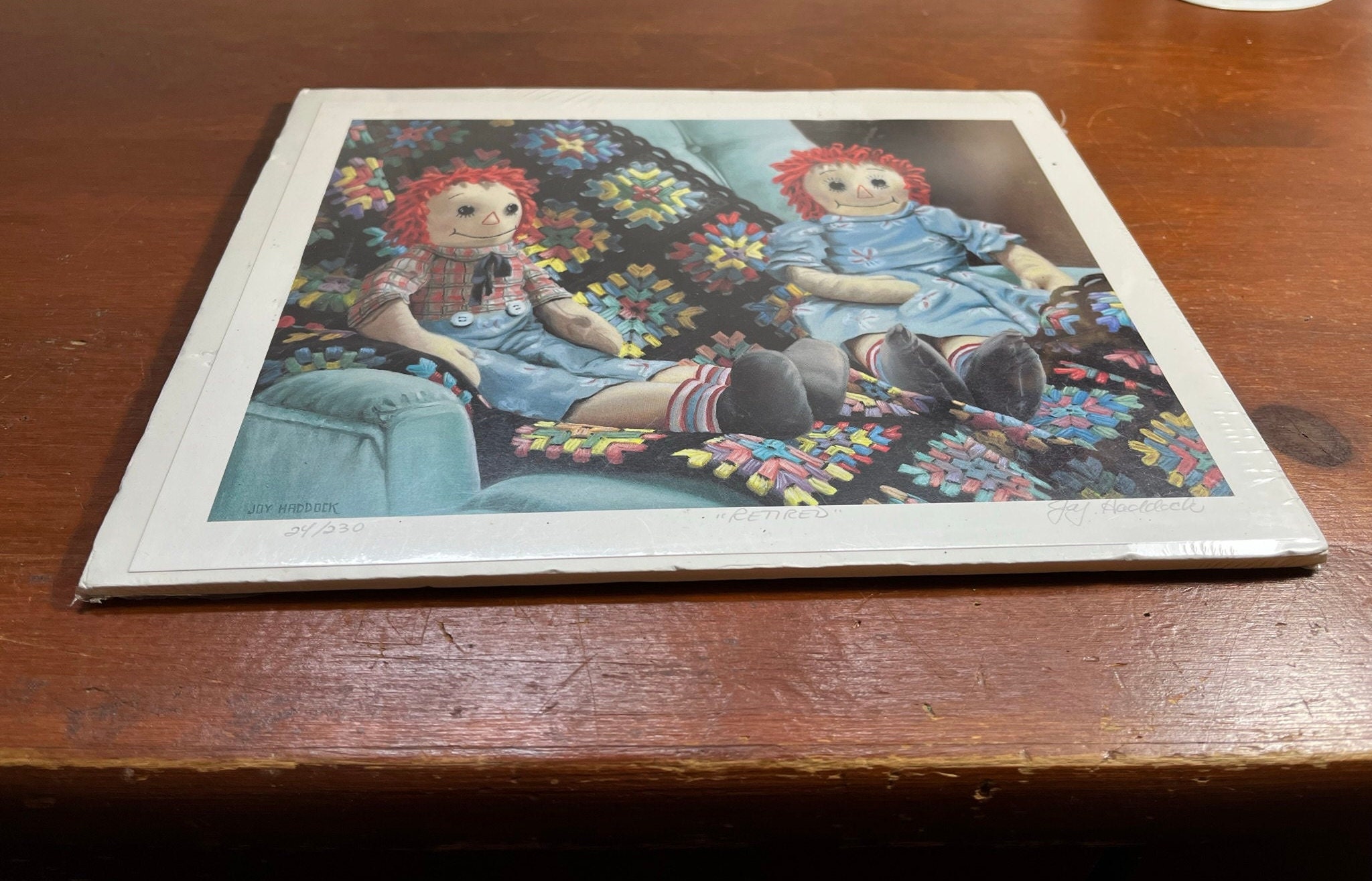 Raggedy Ann & Andy Print by Joy Haddock Titled - Etsy