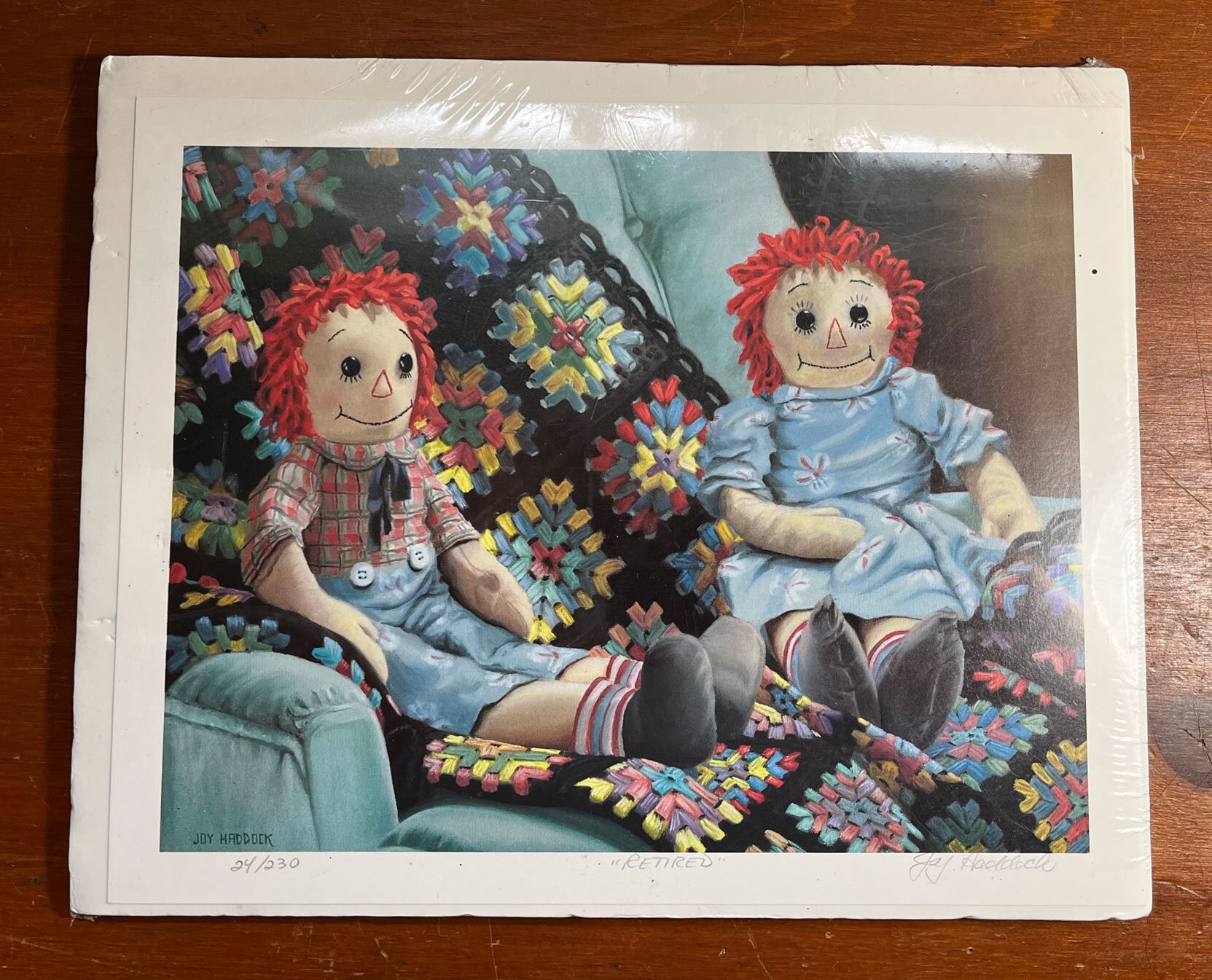 Raggedy Ann & Andy Print by Joy Haddock Titled - Etsy