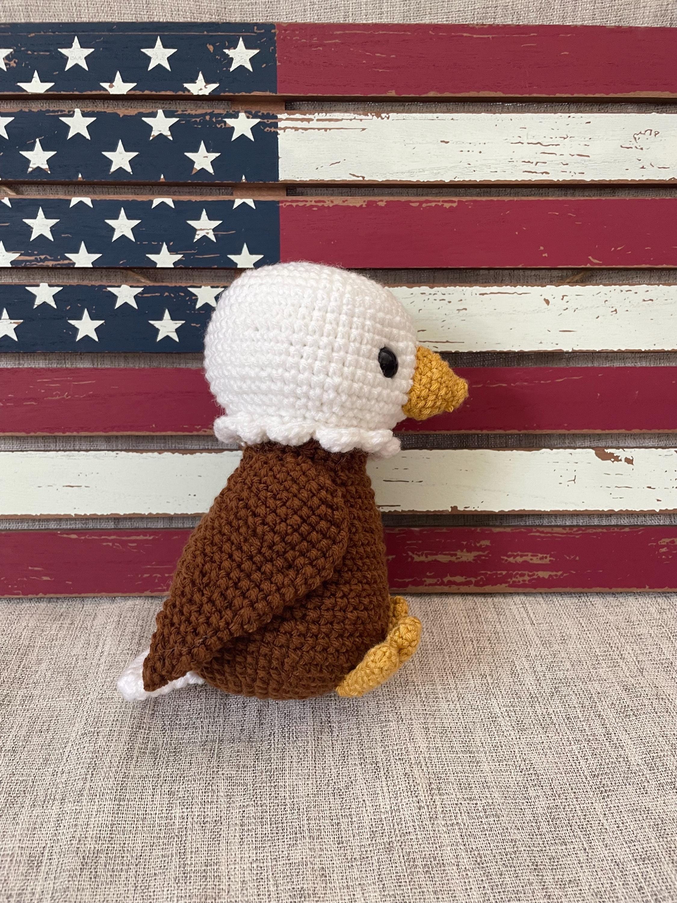Elvis the Bald Eagle Crochet Pattern | Patriotic Crochet Pattern PDF ...