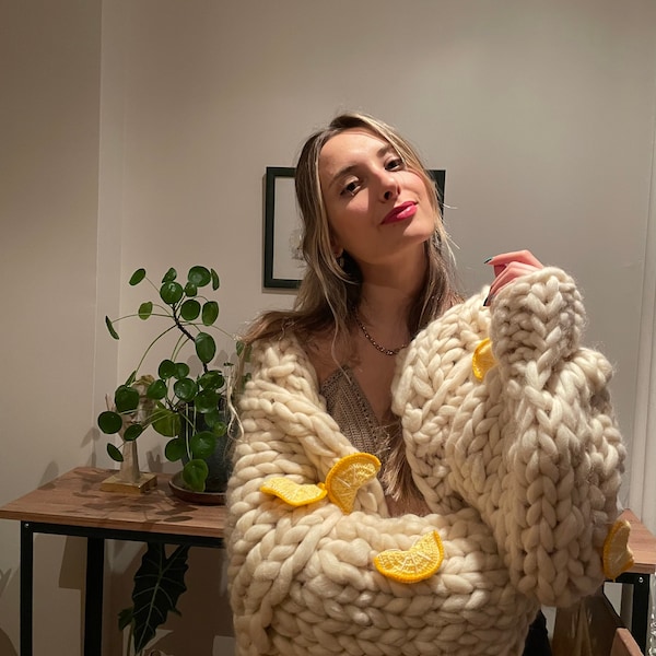Lemon Sweater - Etsy
