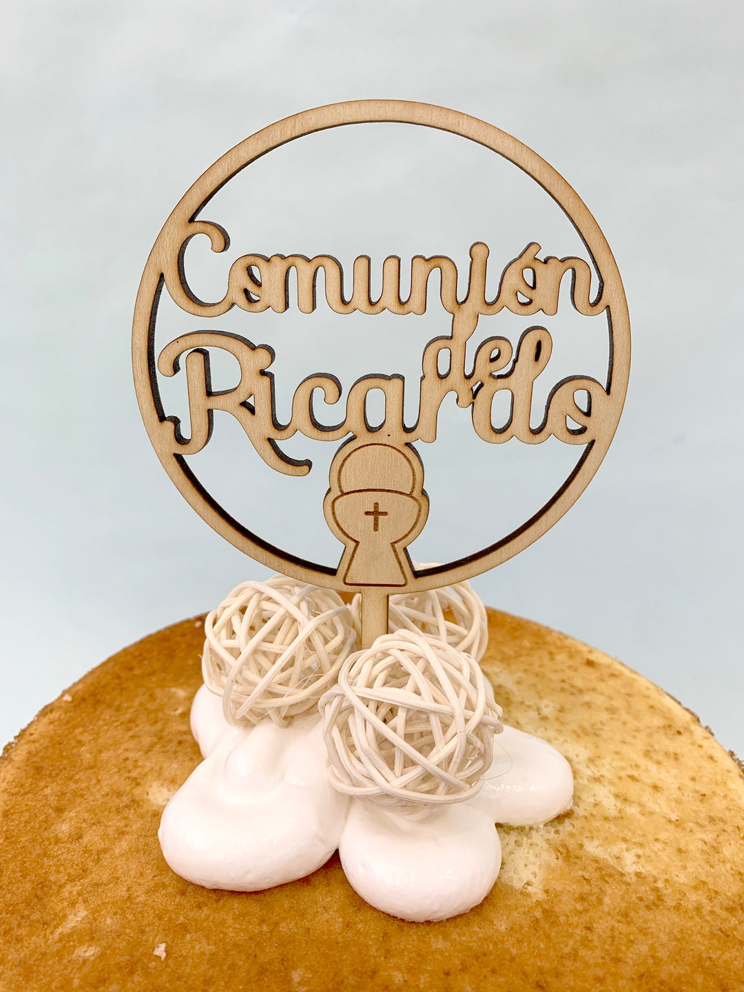 Custom Cake Topper, Personalized Cake Topper, First Communion Cake ...