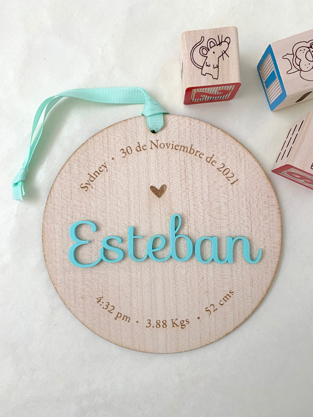 Engraved Wood Birth Sign, Birth Stat Sign, Birth Stat Plaque, Birth ...