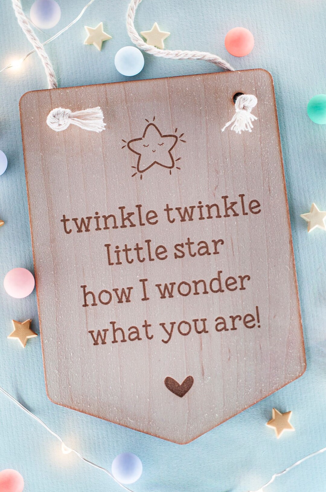 Lullaby Sign, Twinkle Twinkle Little Star Sign, Nursery Decoration ...
