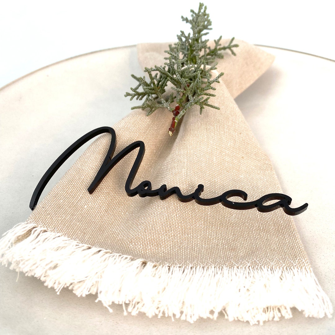 Fancy Place Settings, Acrylic Names, Laser Cut Name, Wedding Reception ...
