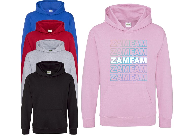 New Zamfam Hoodie Inspired Rebecca Cupcake Zamolo Youtuber Top Birthday ...