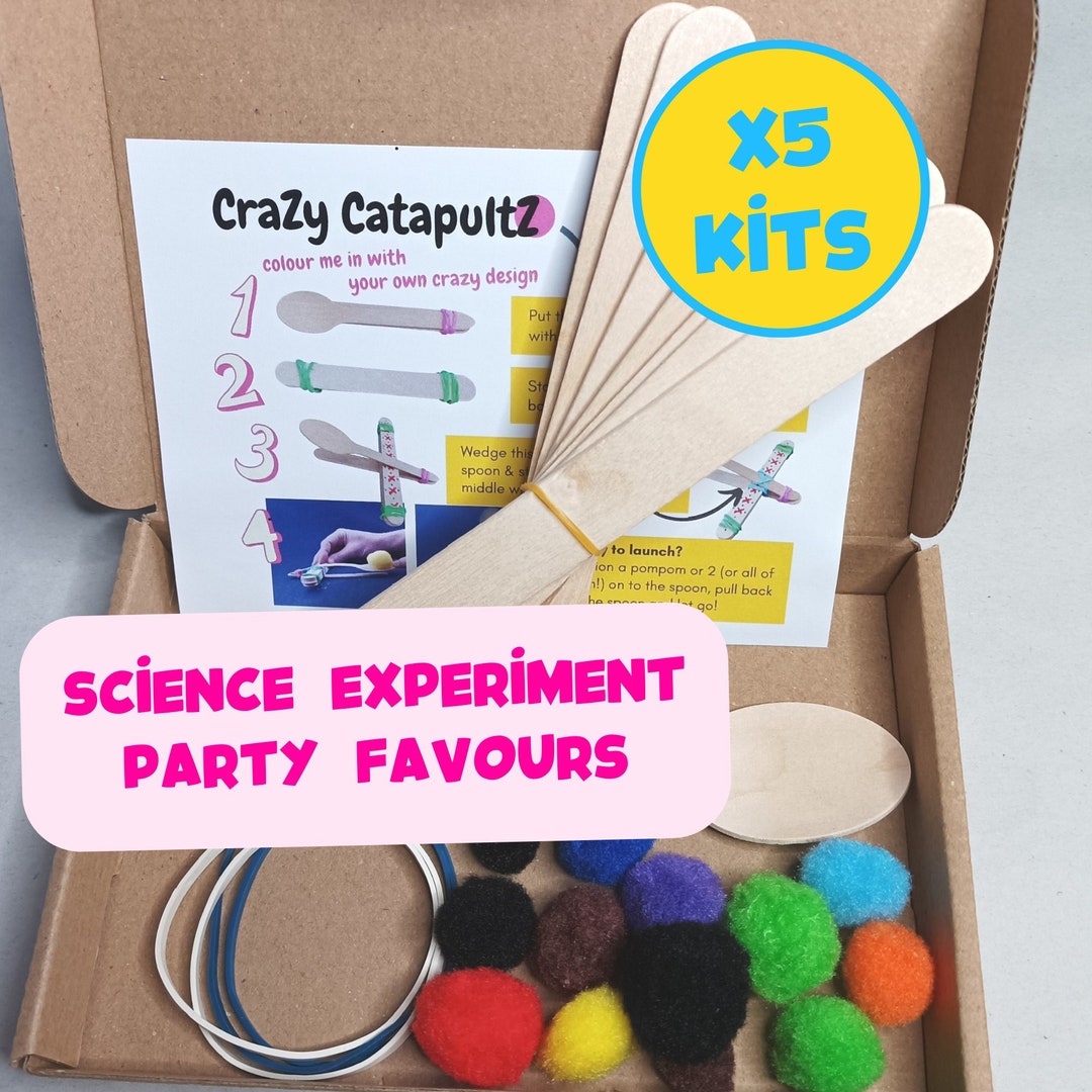 Pom-pom Catapults X 5 Kits Fun Science Experiment Kit Gift - Etsy UK