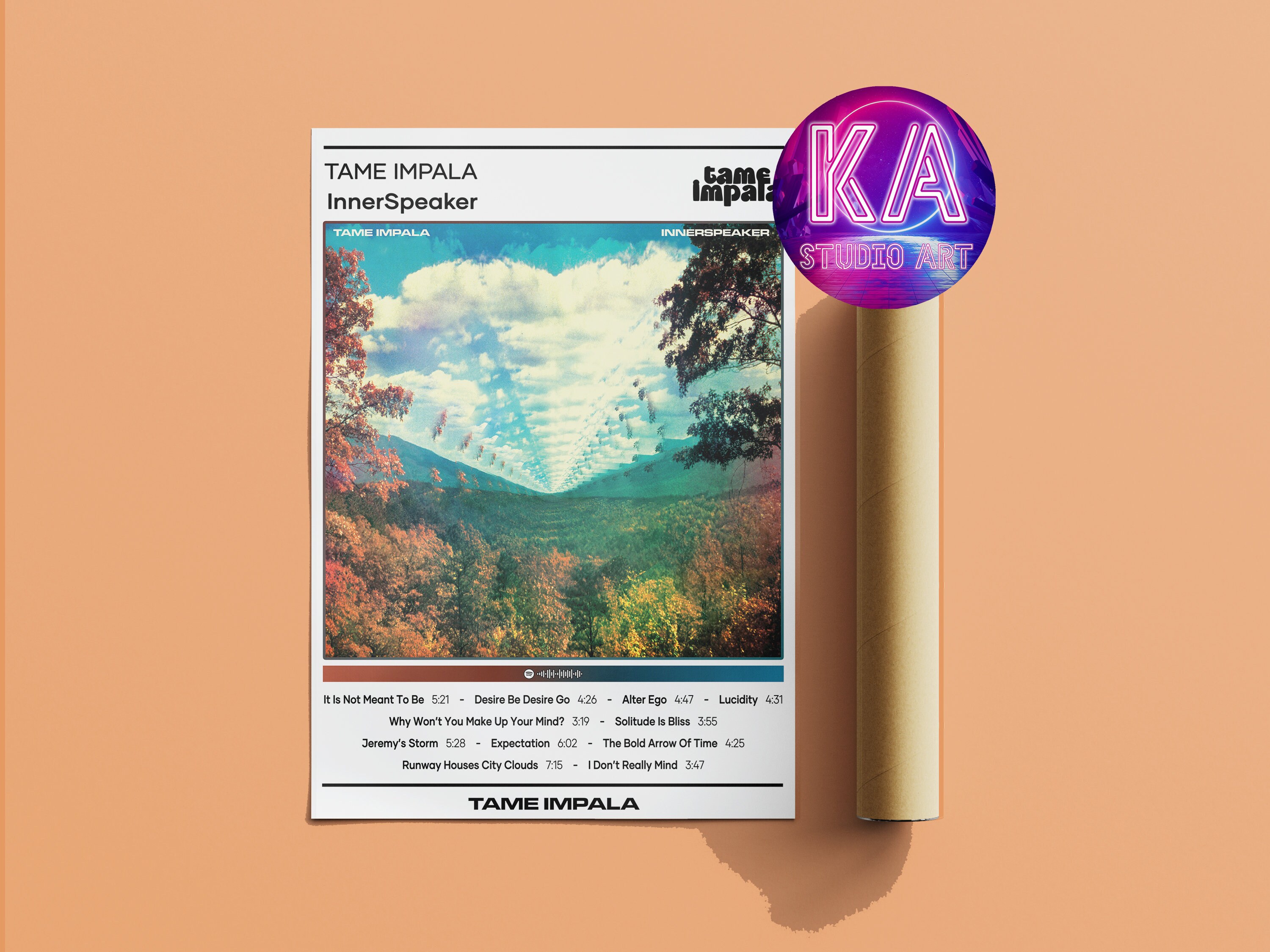 Tame Impala Poster Print InnerSpeaker Poster 4 Farben 1 Preis Album ...