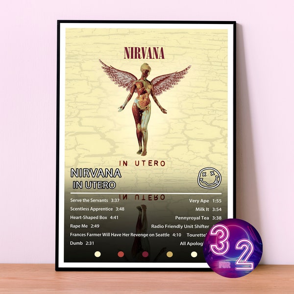 Nirvana in Utero Poster - Etsy