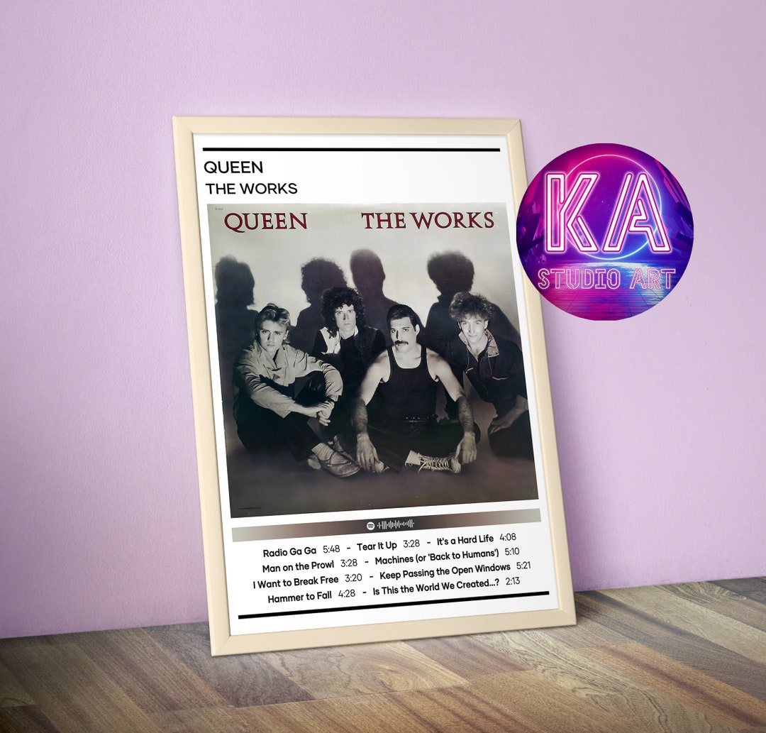 Queen Poster Print the Works Poster 4 Colors 1 Price Album Cover Poster ...