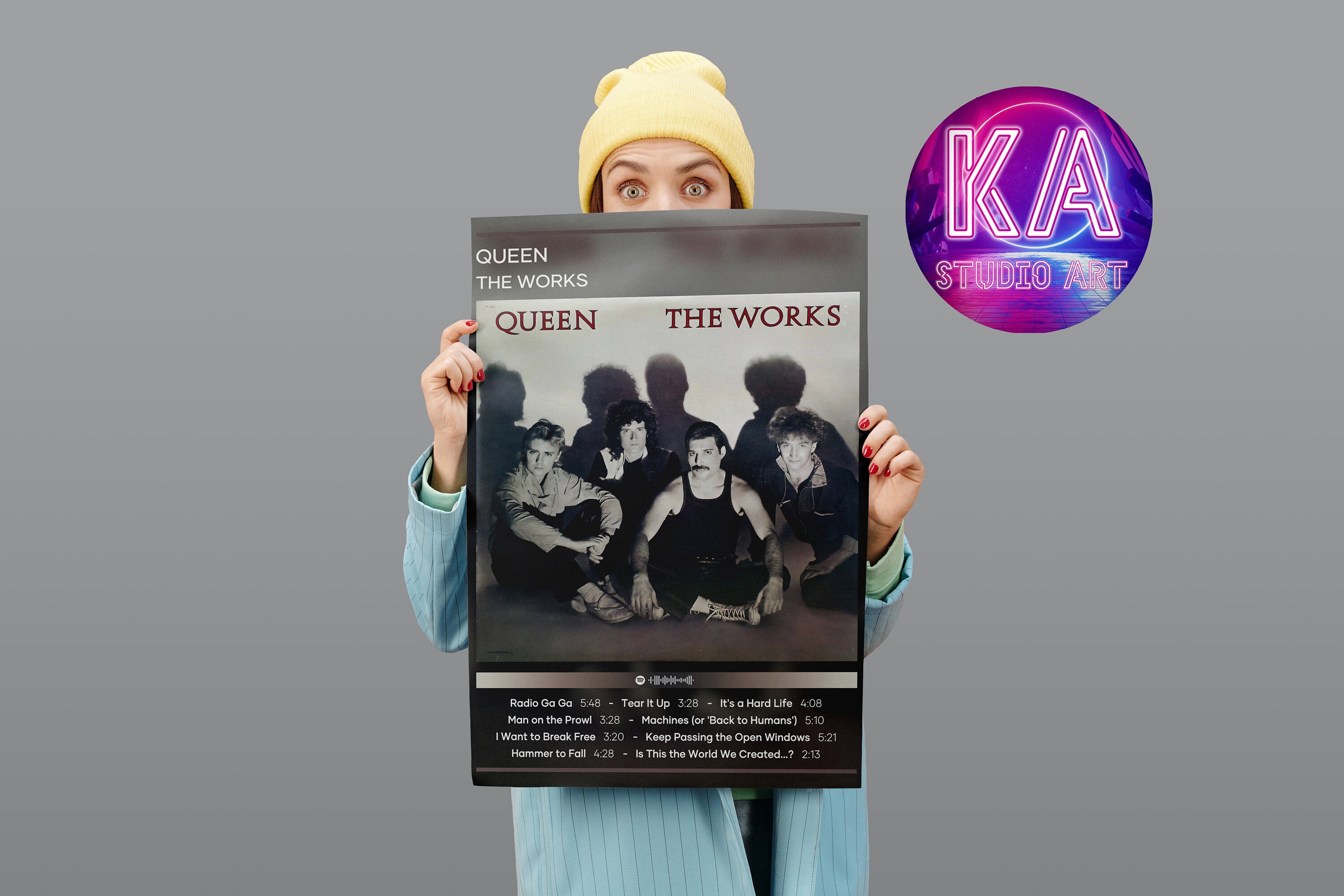 Queen Poster Print the Works Poster 4 Colors 1 Price Album Cover Poster ...