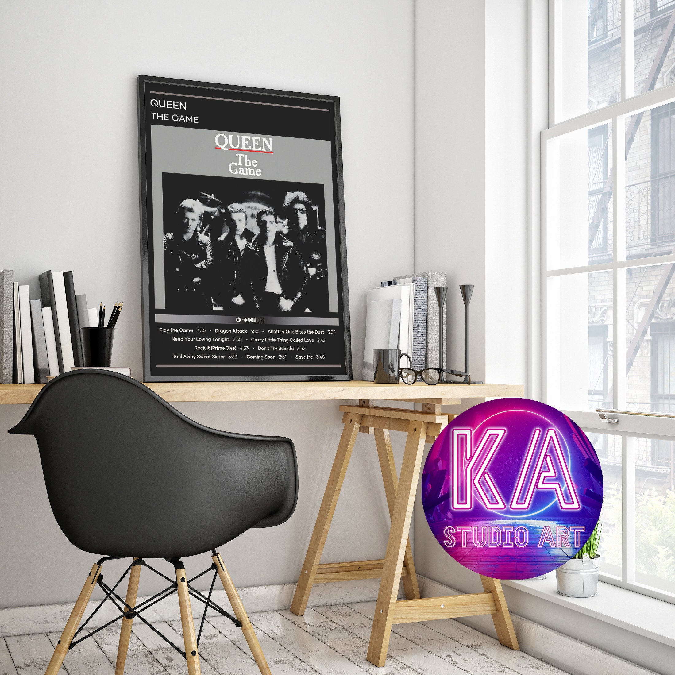 Queen Poster Print the Game Poster 4 Colors 1 Price Album Cover Poster ...