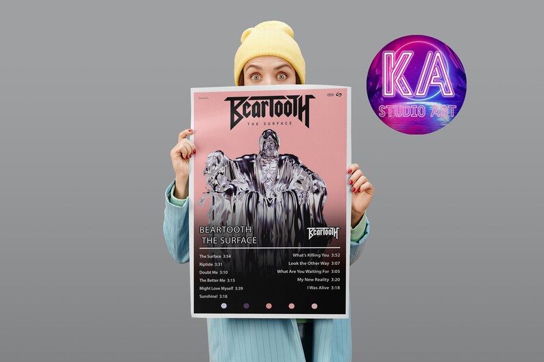 Beartooth Poster Print the Surface Poster Album Cover Poster Music ...