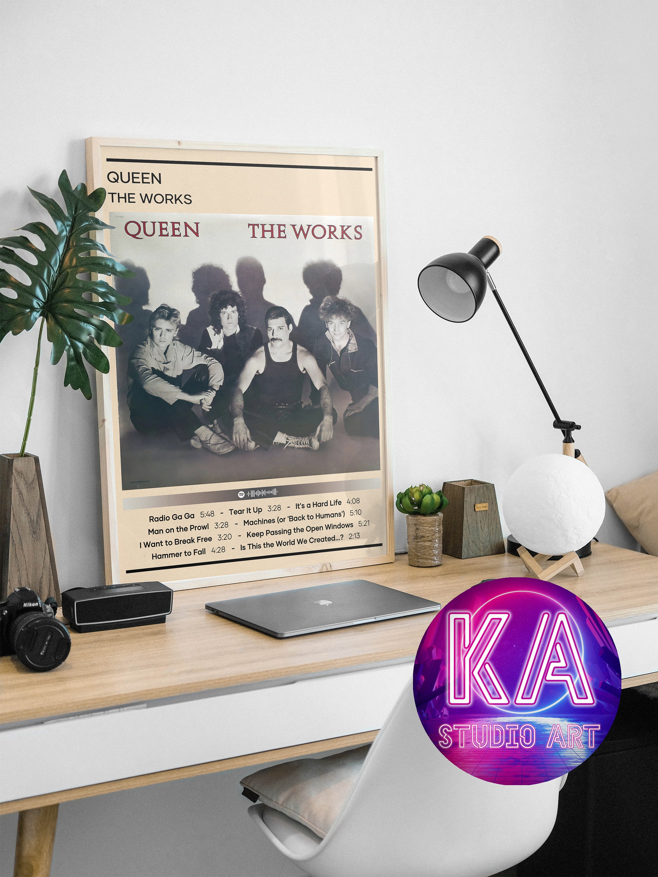 Queen Poster Print the Works Poster 4 Colors 1 Price Album Cover Poster ...