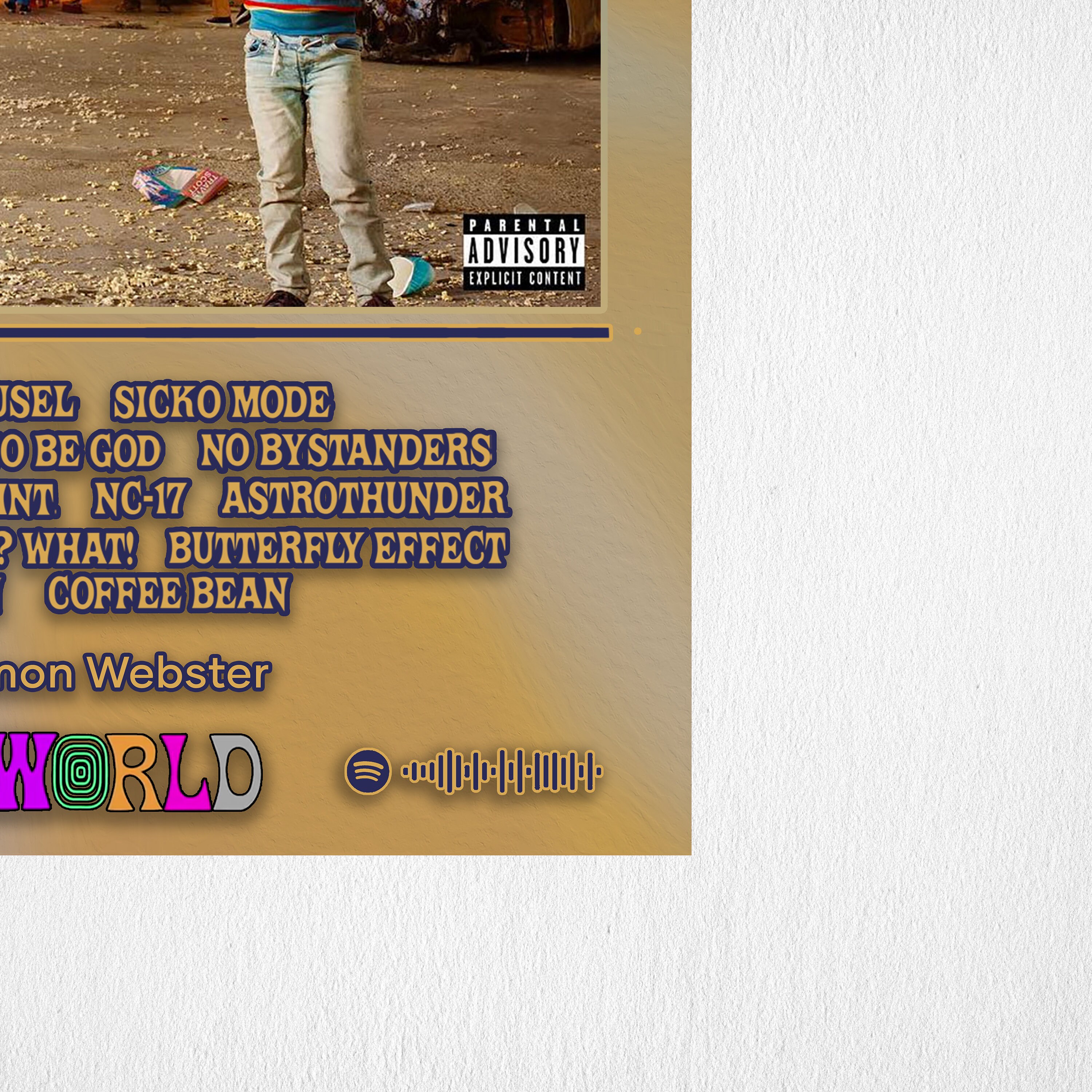 Travis Scott Astroworld Poster 4 Colors 1 Price Album - Etsy