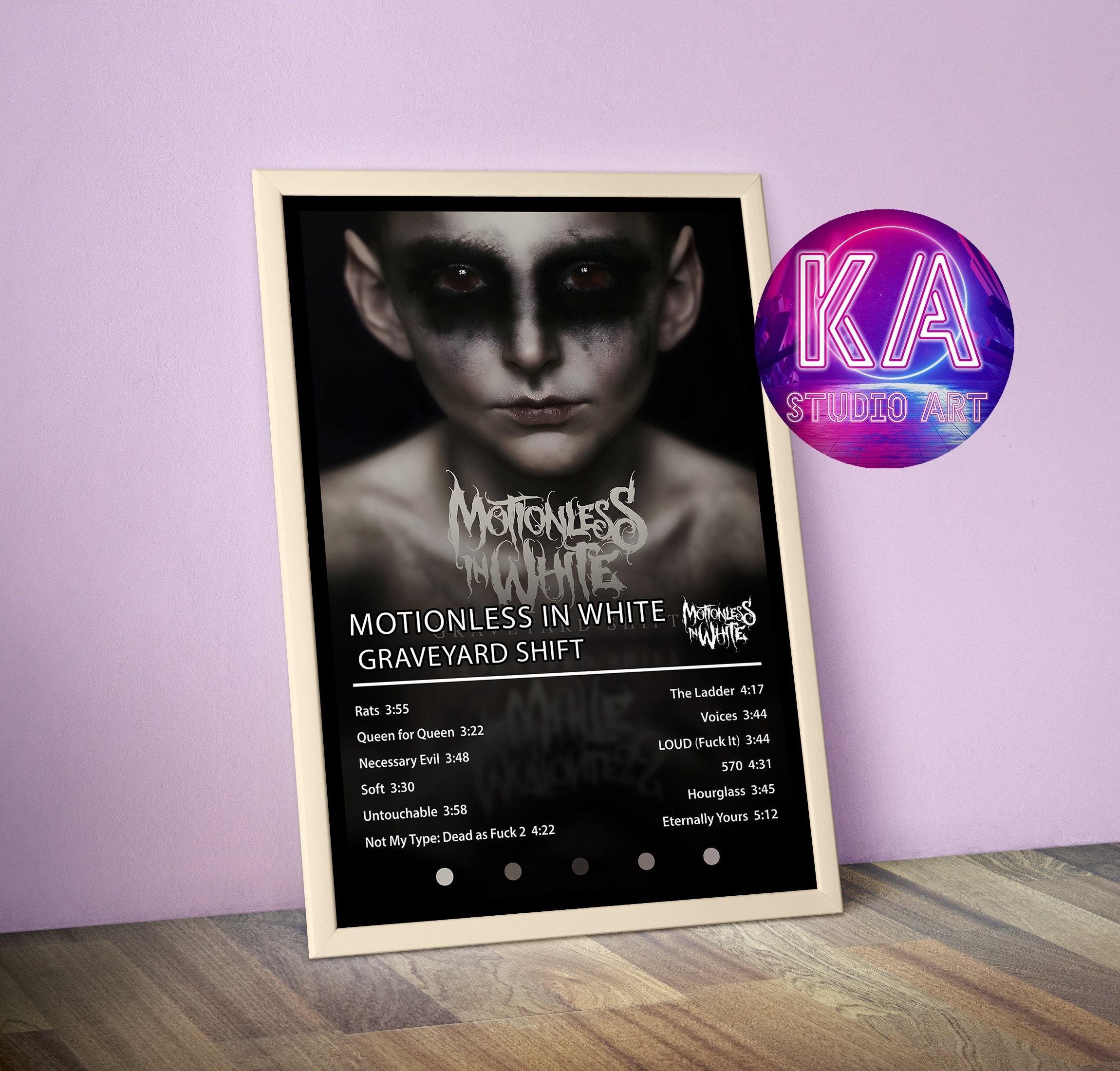 Motionless in White Poster Print Graveyard Shift Poster Album Cover ...
