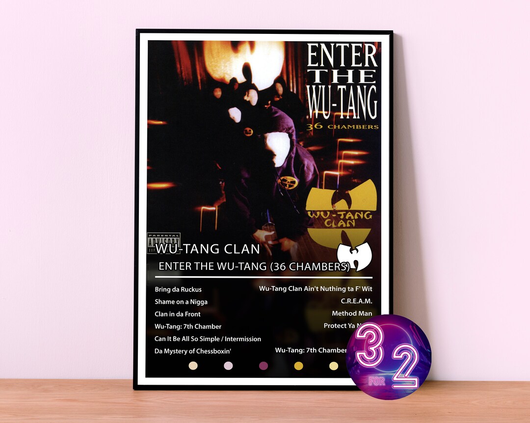 Wu-tang Clan Poster Print Enter the Wu-tang 36 Chamber Poster Album ...