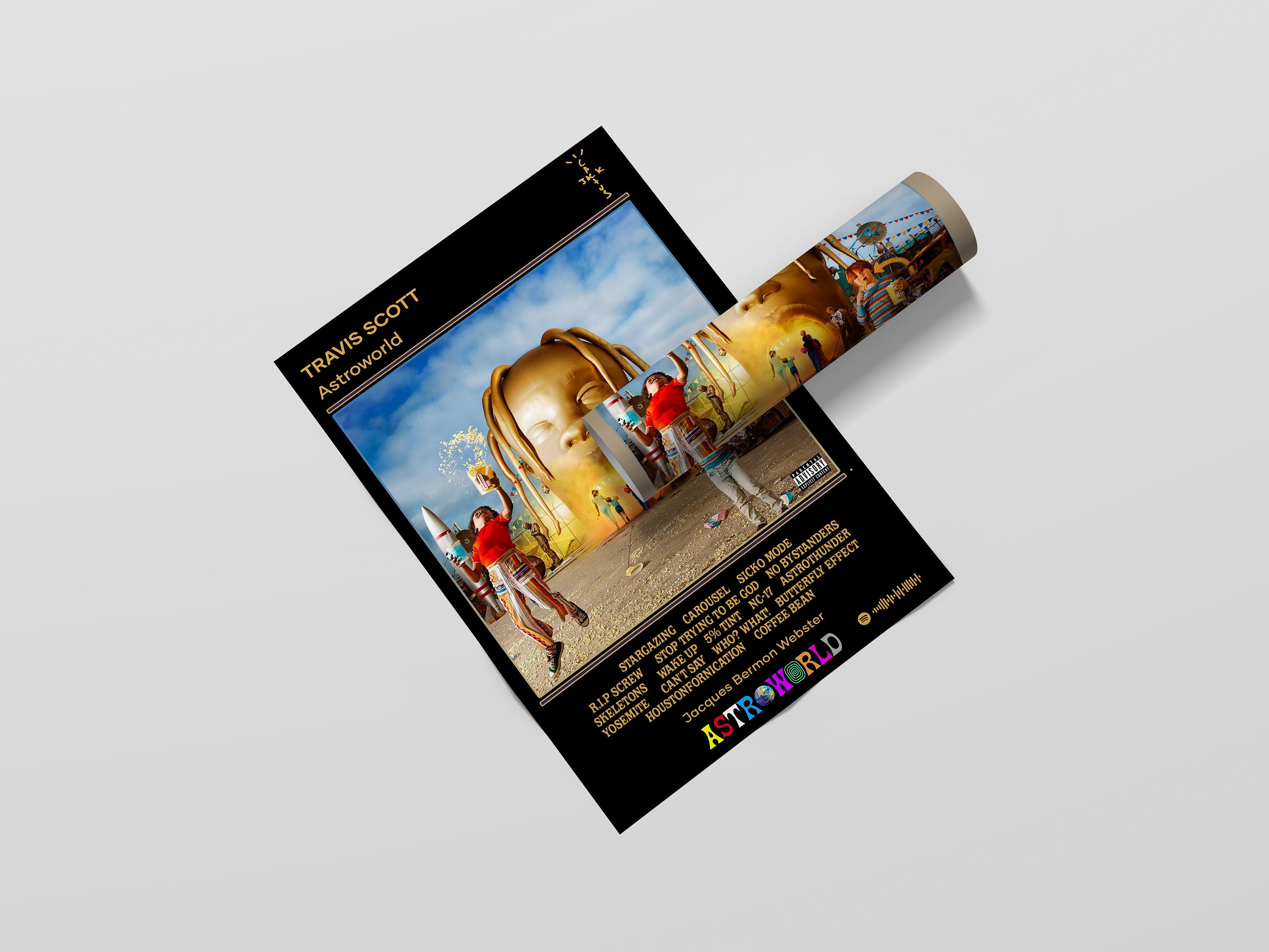 Travis Scott Astroworld Poster 4 Colors 1 Price Album - Etsy