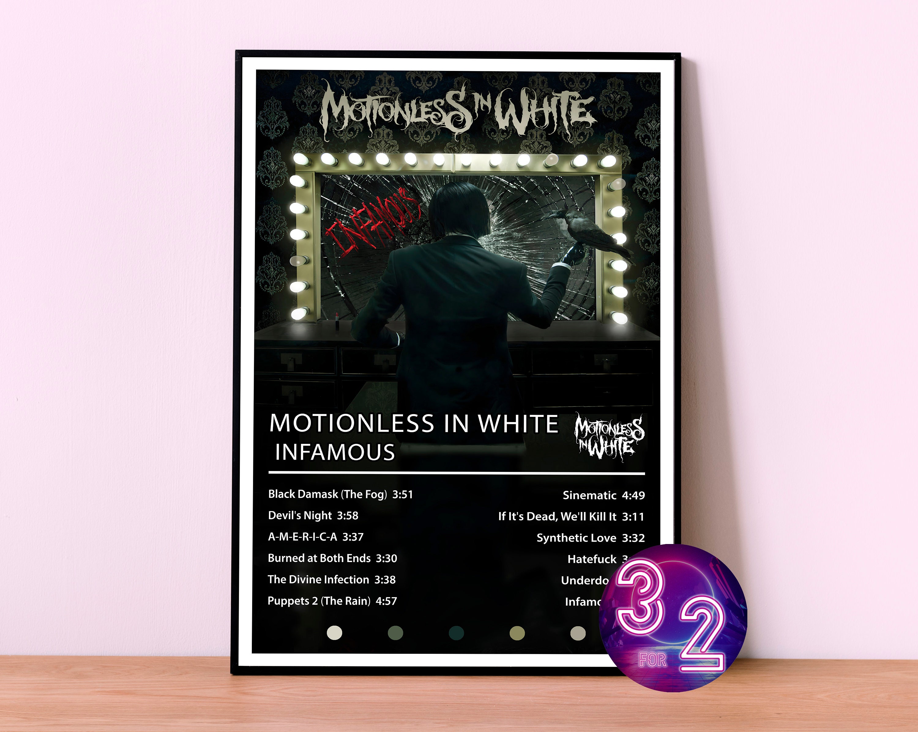 Motionless in White Poster Print Infamous Poster Album Cover Poster ...