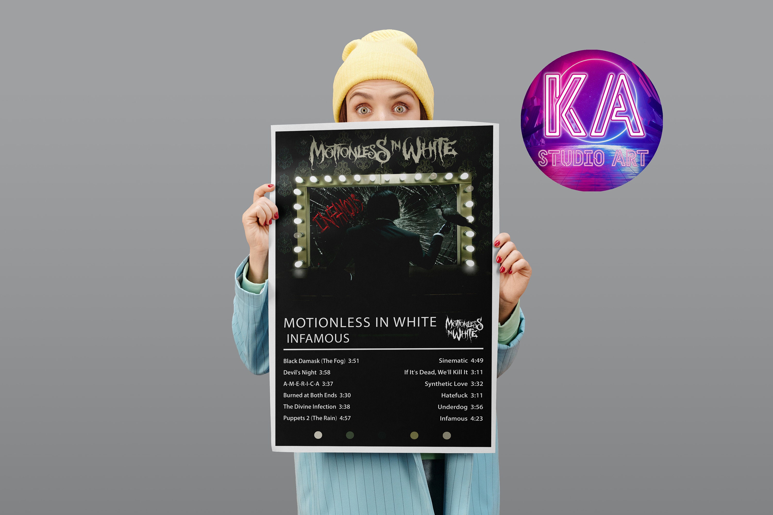 Motionless in White Poster Print Infamous Poster Album Cover Poster ...