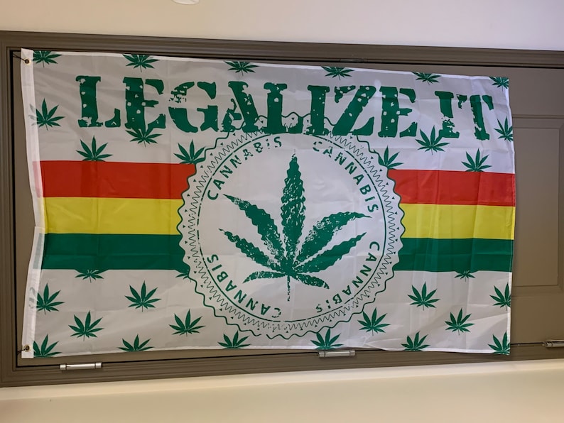 Buy Legalize It Flag 3x5ft Banner Weed Logo New Dorm Mancave Online in ...