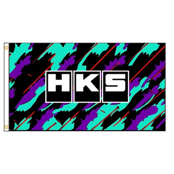 HKS Logo Flag 3x5 Ft Banner Japanese JDM Garage Multicolor New - Etsy