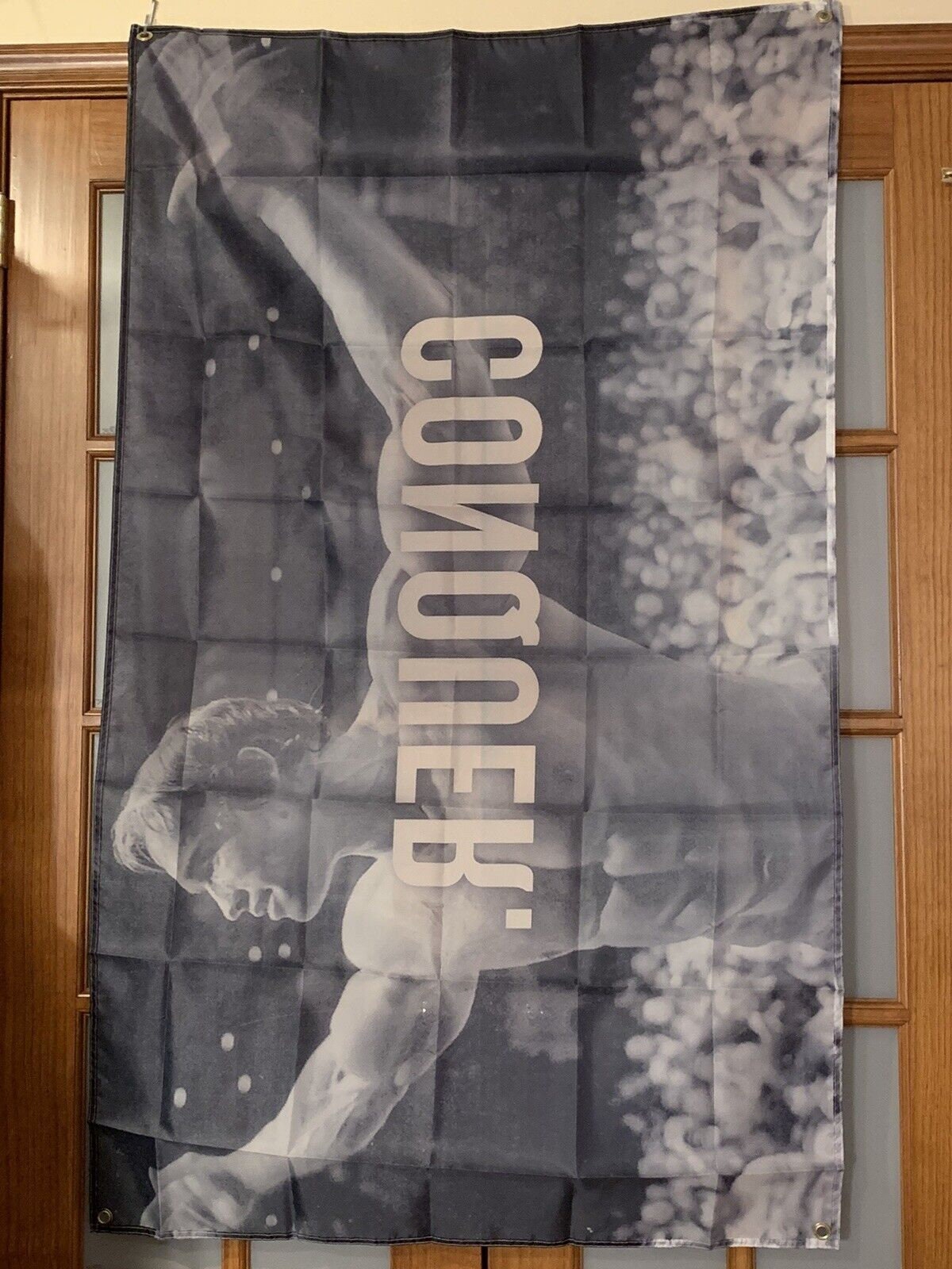 Conquer Arnold Schwarzenegger Flag 3x5 Gym Garage Mancave Fitness 3x5ft ...