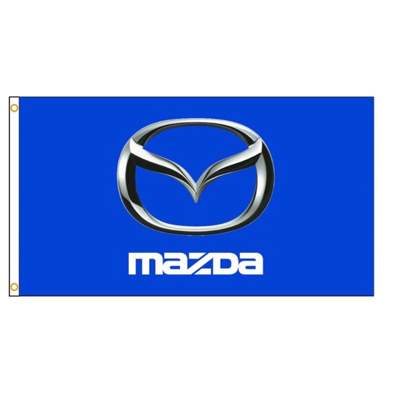 Mazda Flag 3x5 Blue White Banner Logo 3x5ft Garage Car Racing - Etsy