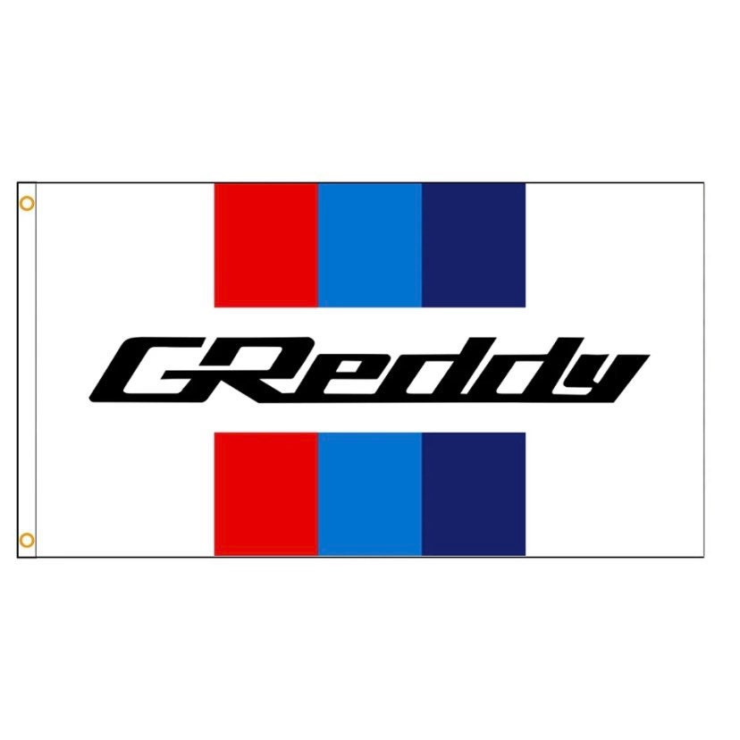 Greddy Flag 3x5 Ft Banner Car Garage Red White Blue Racing JDM - Etsy