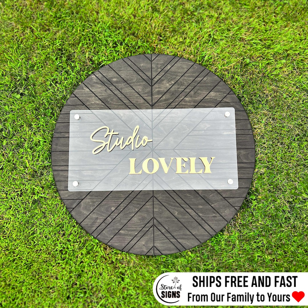 Business Sign Custom Wood Sign Business Logo Custom Business Sign ...