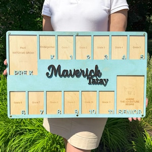 School Year Photo Frame K12 Picture Display Graduation Memory Board ...
