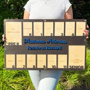 School Year Photo Frame K12 Picture Display Graduation Memory Board ...