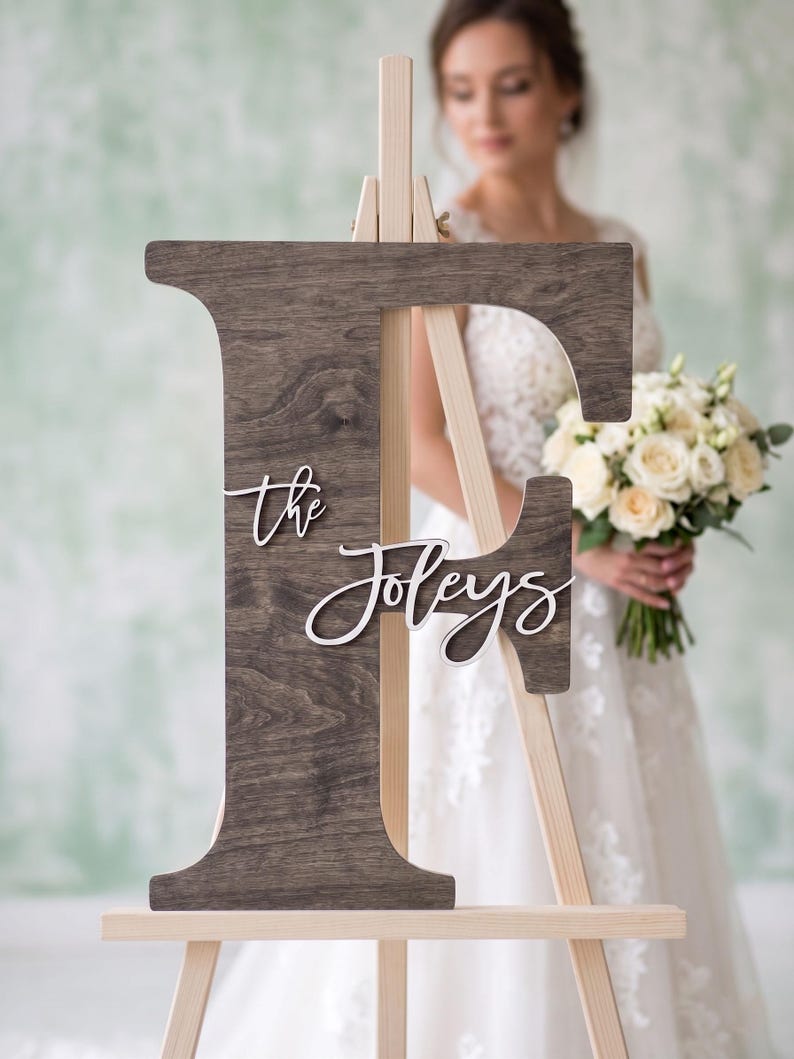 Wooden Letter Guest Book Alternative Wedding Reception Decor ...