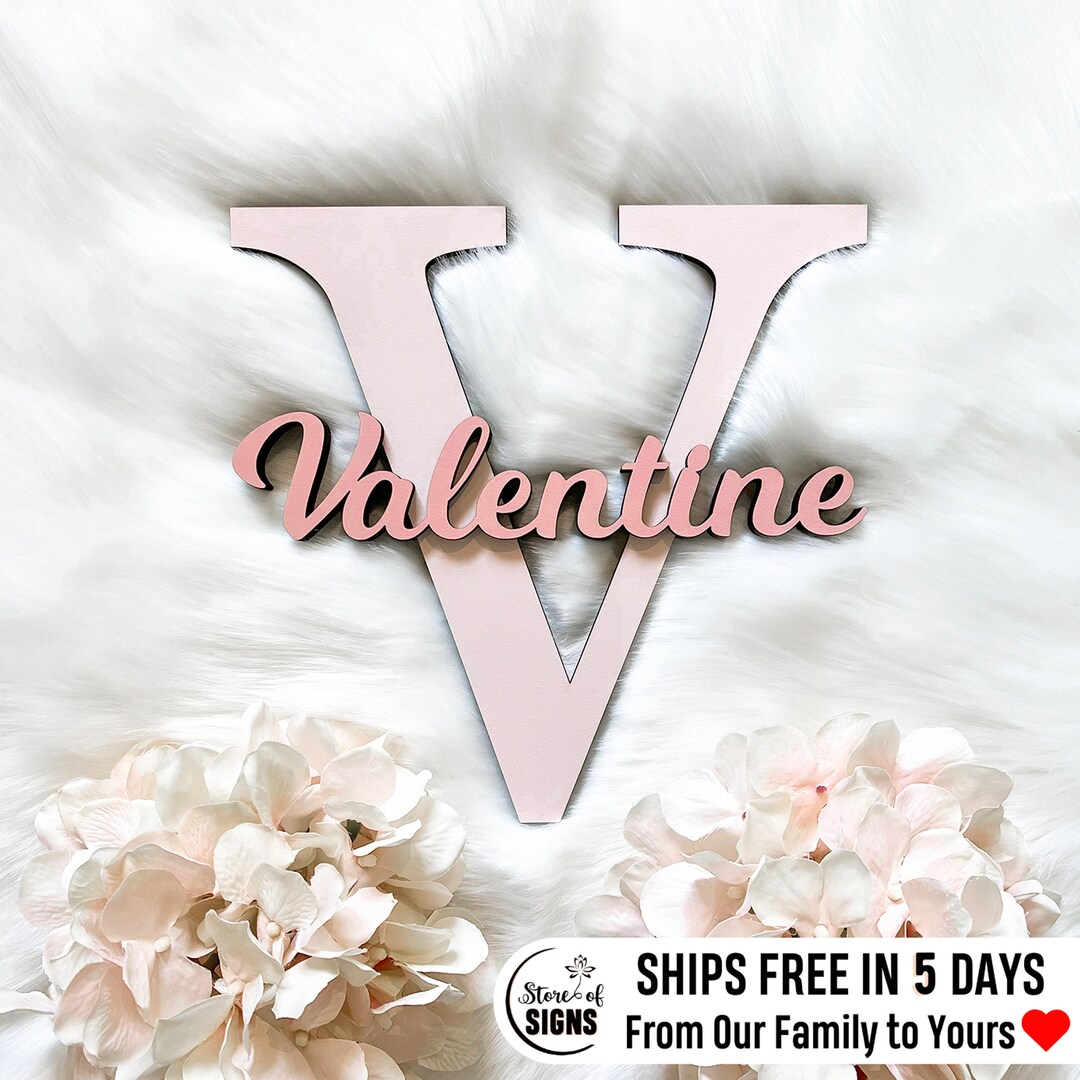 Custom Wooden Wall Name Sign Wood Big Letters Modern Nursery Bedroom ...