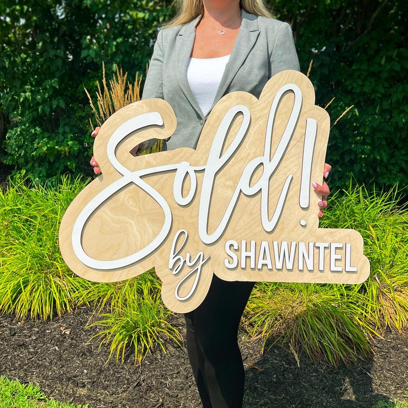 Realtor Sold Sign - Etsy