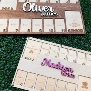 School Year Photo Frame K12 Picture Display Graduation Memory Board ...