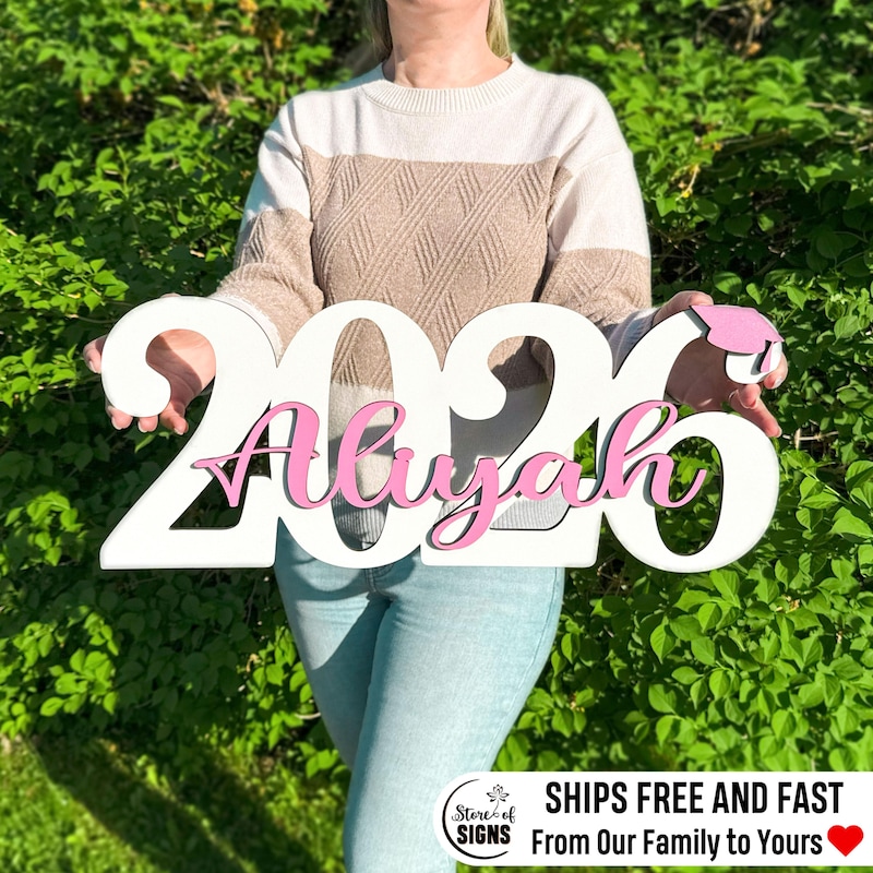 Class of 2026 Name Sign - Etsy