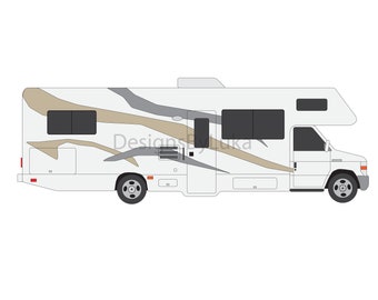 RV Trailer Hauler Camper Motor-home Large Decals/graphics - Etsy