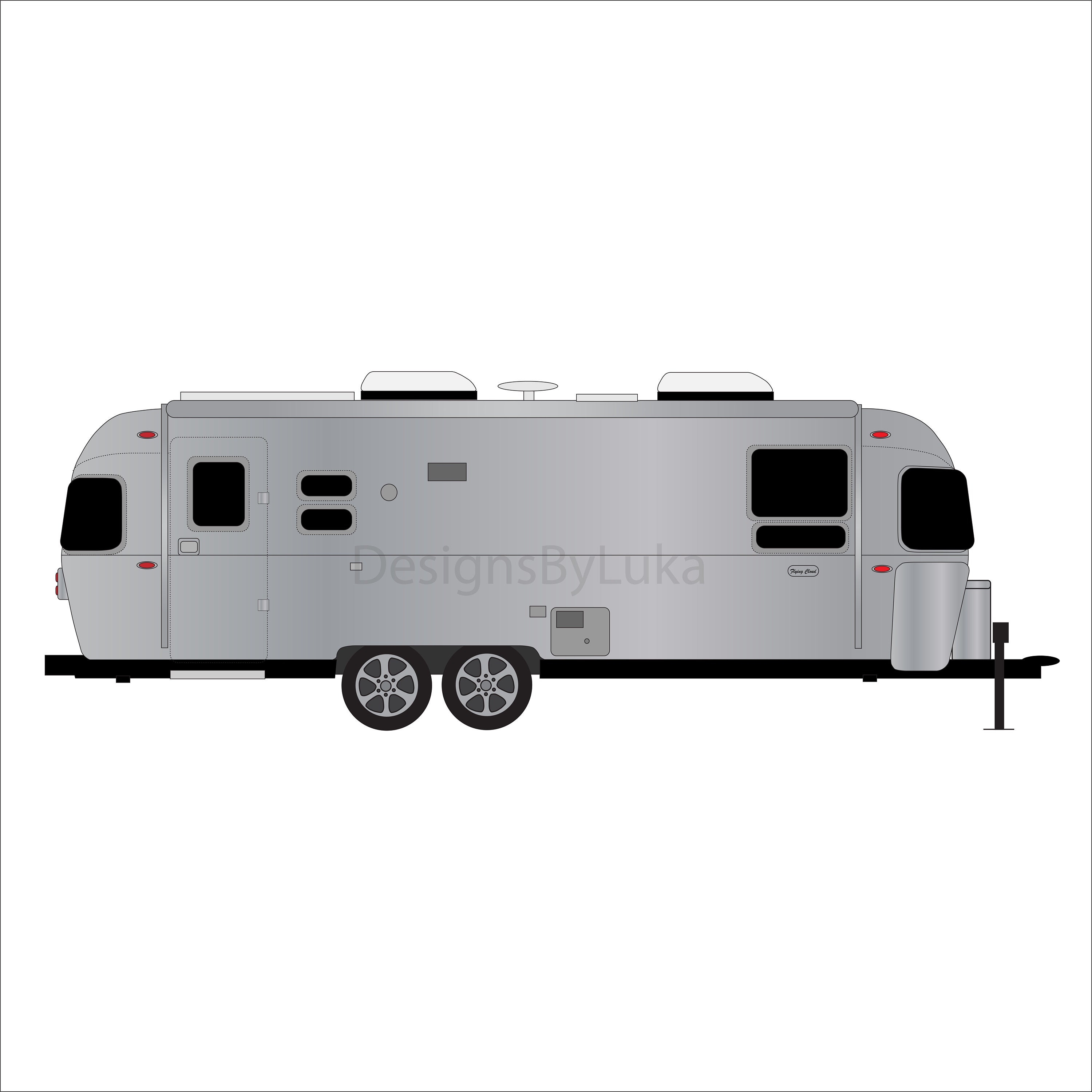 Airstream, Airstream RV, Airstream Trailer, Airstream SVG, RV, Camper ...