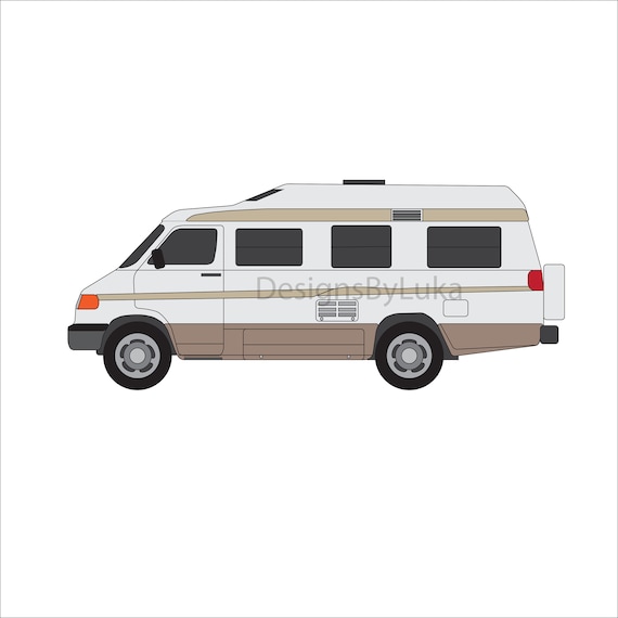 RV Drawing Camper Van RV Roadtrek Roadtrek 190 Class B - Etsy Canada