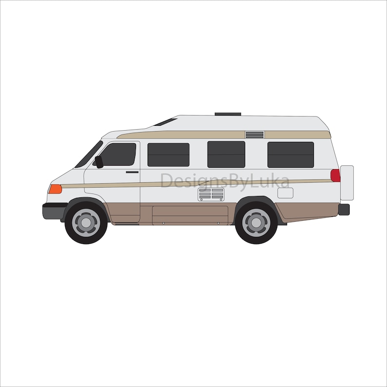 RV Drawing, Camper Van, RV, Roadtrek, Roadtrek 190, Class B Motorhome ...