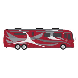 RV Drawing, Class A, Class A Motorhome, Class A Camper, Camper ...