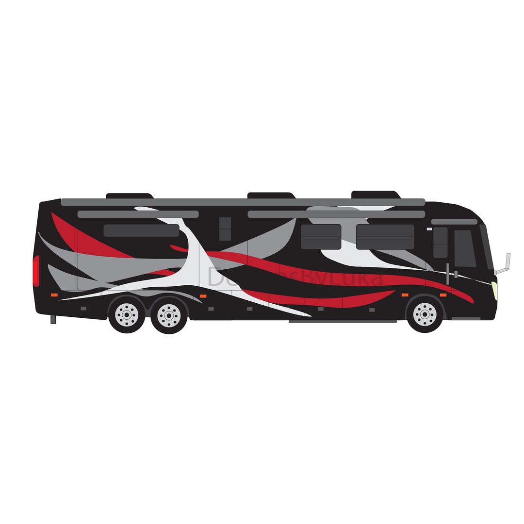 RV Drawing, Class A, Class A Motorhome, Class A Camper, Camper ...